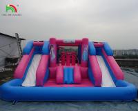 China Hot Sale Inflatable Water Slide Double Lane Inflatable Water Slide with Detachable Pool for Sale for sale