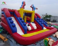 China Popular Commercial Inflatable Water Slides with Pool Double Lane Water Slides Inflatable for Kids and Adults for sale