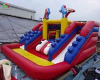 China Popular Commercial Inflatable Water Slides with Pool Double Lane Water Slides Inflatable for Kids and Adults for sale