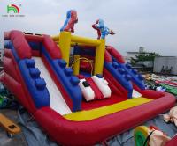China Popular Commercial Inflatable Water Slides with Pool Double Lane Water Slides Inflatable for Kids and Adults for sale