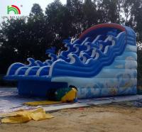 China Outdoor Summer Cool Wave Pool Slide Inflatable Water Slide For Inground Pool Adult Kids for sale