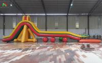 China Inflatable Playground Obstacle Sports Field Inflatable Water Slide with Pool for sale