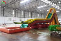 China Inflatable Playground Obstacle Sports Field Inflatable Water Slide with Pool for sale