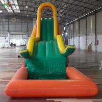 China Inflatable Playground Obstacle Sports Field Inflatable Water Slide with Pool for sale