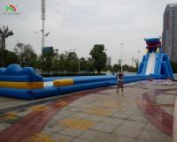 China Water Park Slides Funny Aqua Park Water Games New Design Aquatic Play Equipment Inflatable Long Water Slide for sale