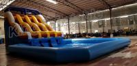 China Durable PVC Commercial Inflatable Water Slides With Swimming Pool for sale