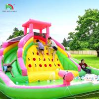 China Commercial Inflatable Water Slides with Pool Double Lane Water Slides Inflatable for Kids and Adults for sale