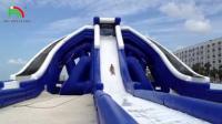 China High Quality Commercial Large Triple Inflatable Water Slide 3 Lane High Tide Inflatable Water Slide for sale