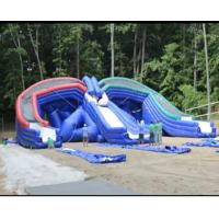 China High Quality Commercial Large Triple Inflatable Water Slide 3 Lane High Tide Inflatable Water Slide for sale