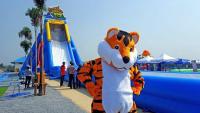 China Joyful Fun Factory Price Inflatable Long Water Slide for Adults Large Inflatable Slide for sale
