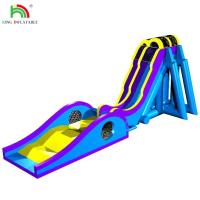 China Commercial Party Rental Interesting Crazy Blue Inflatable Water Slide  for Kids and Adults for sale