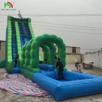 China Giant Water Slide Inflatable Commercial Inflatable Water Slide with Pool for sale
