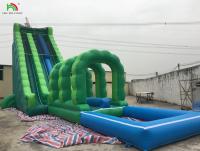 China Giant Water Slide Inflatable Commercial Inflatable Water Slide with Pool for sale