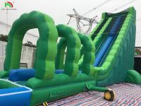 China Giant Water Slide Inflatable Commercial Inflatable Water Slide with Pool for sale