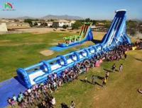 China Customized Adult Size Inflatable Water Park Equipment Blow Up Water Slides for sale