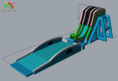 China Custom Multiple Styles Inflatable Water Slide  With Continuous Blower System for sale