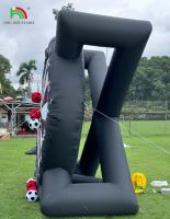 China Outdoor Inflatable Soccer Darts Board With 8pcs Soccer Ball 370W Blower Support Frame For Kick Dartboard Sport Game for sale