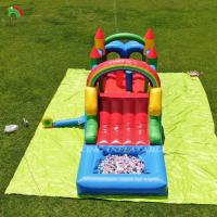 China Kids Outdoor Party Inflatable Obstacle Bounce House With Slides , Ball Pit , Climbing , Obstacles , Blower for sale