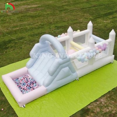 China Inflatable Bouncer Combo Obstacle Course Bounce Castle House With Slides Ball Pit Climbing Blower for sale