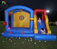 China Kids Inflatable Bounce Castle With Blower , Bouncy Castle With Slide , Climbing , Obstacles , Trampoline , Ball Pit Pool for sale