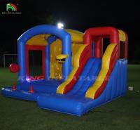 China Kids Inflatable Bounce Castle With Blower , Bouncy Castle With Slide , Climbing , Obstacles , Trampoline , Ball Pit Pool for sale