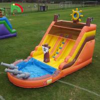 China Commercial Double Lane Inflatable Water Slides With Pool For Kids Water Slide Inflatable for sale