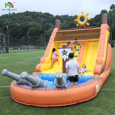 China Commercial Double Lane Inflatable Water Slides With Pool For Kids Water Slide Inflatable for sale