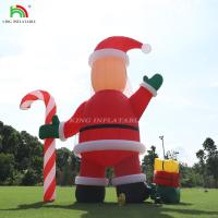 China 20ft 26ft 33ft Christmas Outdoor Decoration Giant Inflatable Santa Claus For Advertisement for sale