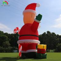 China 20ft 26ft 33ft Christmas Outdoor Decoration Giant Inflatable Santa Claus For Advertisement for sale