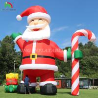 China 20ft 26ft 33ft Christmas Outdoor Decoration Giant Inflatable Santa Claus For Advertisement for sale