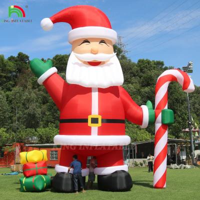 China 20ft 26ft 33ft Christmas Outdoor Decoration Giant Inflatable Santa Claus For Advertisement for sale