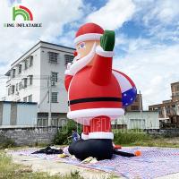 China 20ft 26ft 33ft Advertising Inflatable Santa Claus For Christmas Party Decoration for sale