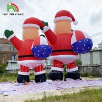 China 20ft 26ft 33ft Advertising Inflatable Santa Claus For Christmas Party Decoration for sale