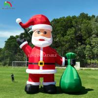 China 20ft 26ft 33ft 40ft Christmas Inflatable Santa For Outdoor Lawn Yard Xmas Party Decoration for sale