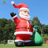 China 20ft 26ft 33ft 40ft Christmas Inflatable Santa For Outdoor Lawn Yard Xmas Party Decoration for sale
