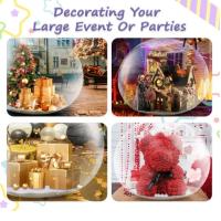 China 10FT Inflatable Snow Globe 0.5mm PVC Christmas Decorations Giant Transparent Inflatable Bubble Igloo Tent for sale