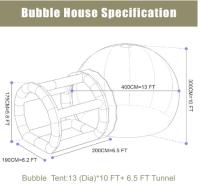 China Outdoor Inflatable Bubble Tent Transparent Crystal Dome Inflatable Bubble Tent With Balloons For Wedding for sale