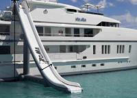 China Customized PVC Tarpaulin Airtight Water Slide Inflatable Yacht Slide for yacht for sale