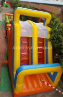China Custom Sport Inflatable Carnival Games Inflatable Challenge Race Obstacle Course With Double Lane Climbing And Slide for sale