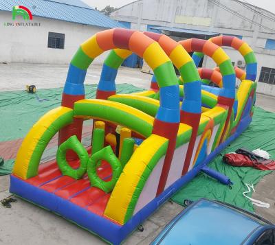 China Commercial Land Obstacle Course Sport Inflatable Obstacle Game For Kids for sale