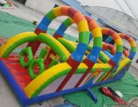 China Commercial Land Obstacle Course Sport Inflatable Obstacle Game For Kids for sale