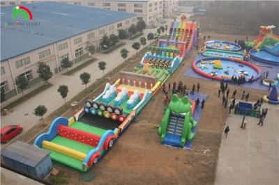 China Commercial PVC Giant Inflatable Obstacle Games For Adults Outdoor Running Game Obstacle Course Equipment for sale