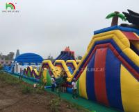 China Outdoor Giant Inflatable Big Bounce Theme Outdoor Park Playground Inflatable Castle Combo Inflatable Obstacle Course for sale