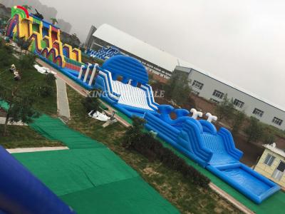China Outdoor Giant Inflatable Big Bounce Theme Outdoor Park Playground Inflatable Castle Combo Inflatable Obstacle Course for sale