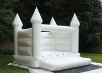 China White PVC Tarpaulin Adult Princess Bouncy Castle For Wedding 1 Years Warranty for sale