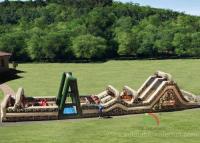China Huge Boot Camp 85 Feet Inflatable Outdoor Obstacle Course Equipment EN14960 CE EN71 for sale