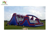 China 4 Lane Inflatable Sports Games / Military Boot Camp Obstacle Course for sale