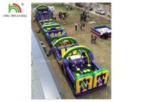 China 26m Long Challenge Adult Inflatable Obstacle Course, Inflatable Sports Games For Kids Adults for sale