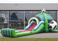 China Outdoor PVC Inflatable Sports Games / Football Bouncer Slide Combo for sale