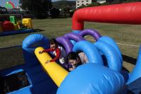 China Outdoor Commercial Inflatable Bouncer Combo Bounce House Kids Party Bouncy Castle With Slide Ball Pit Climbing Obstacle Blower for sale